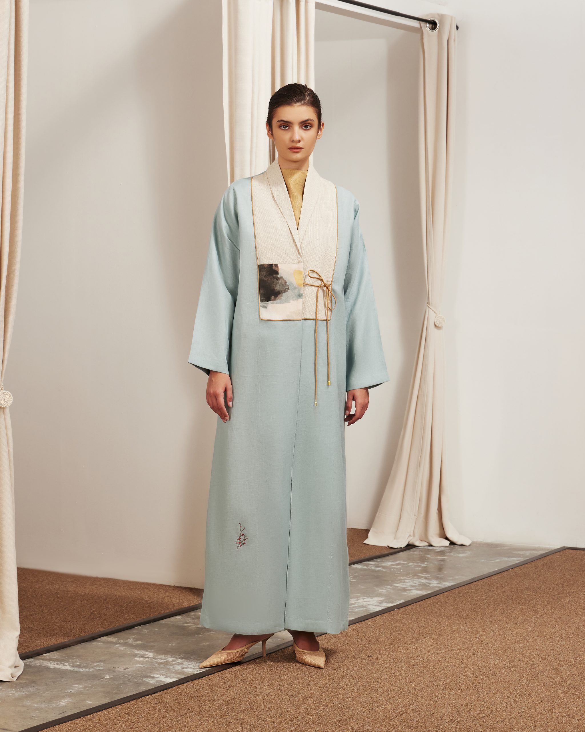 blue linen - Zah Design