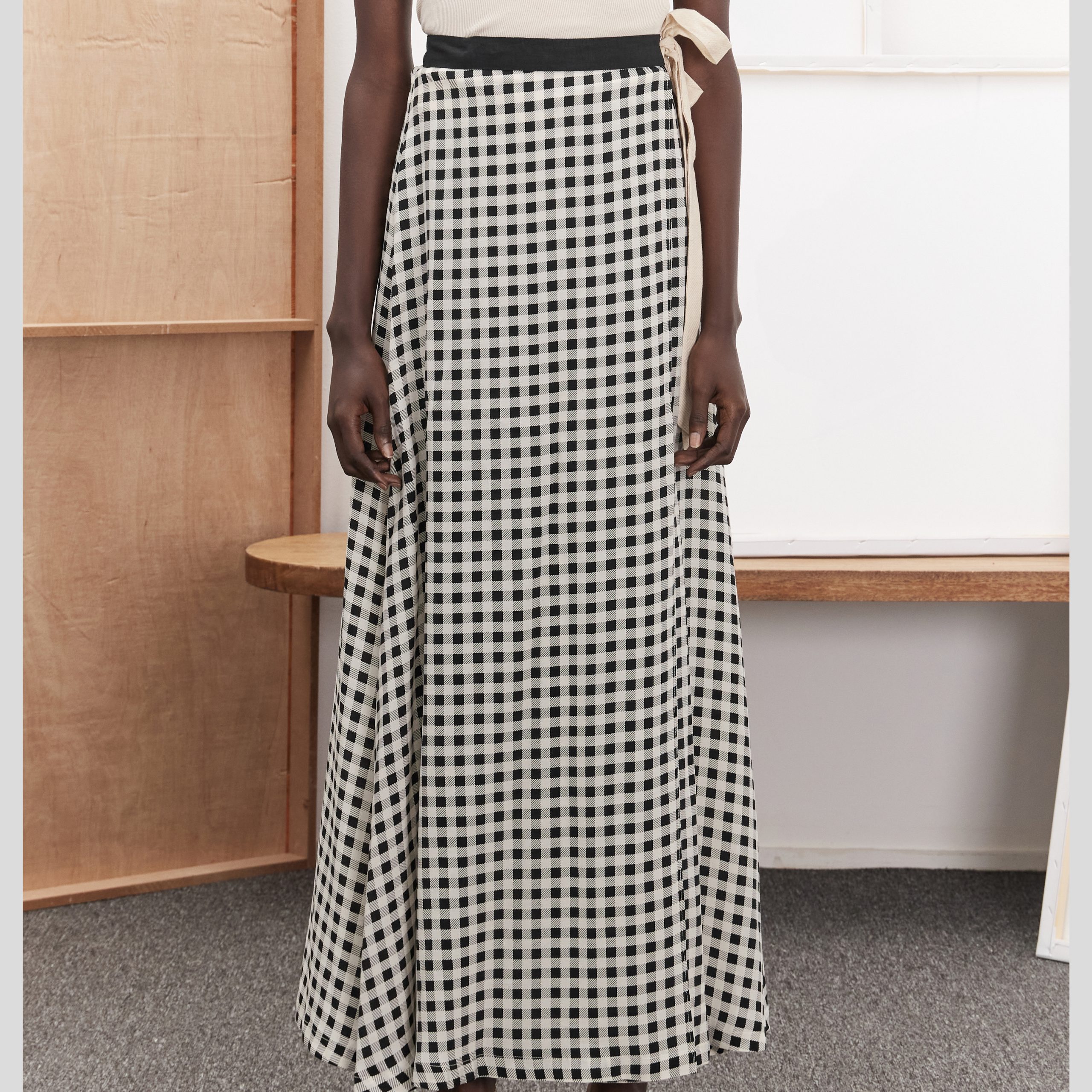 BLACK AND WHITE SKIRT - Zah Design