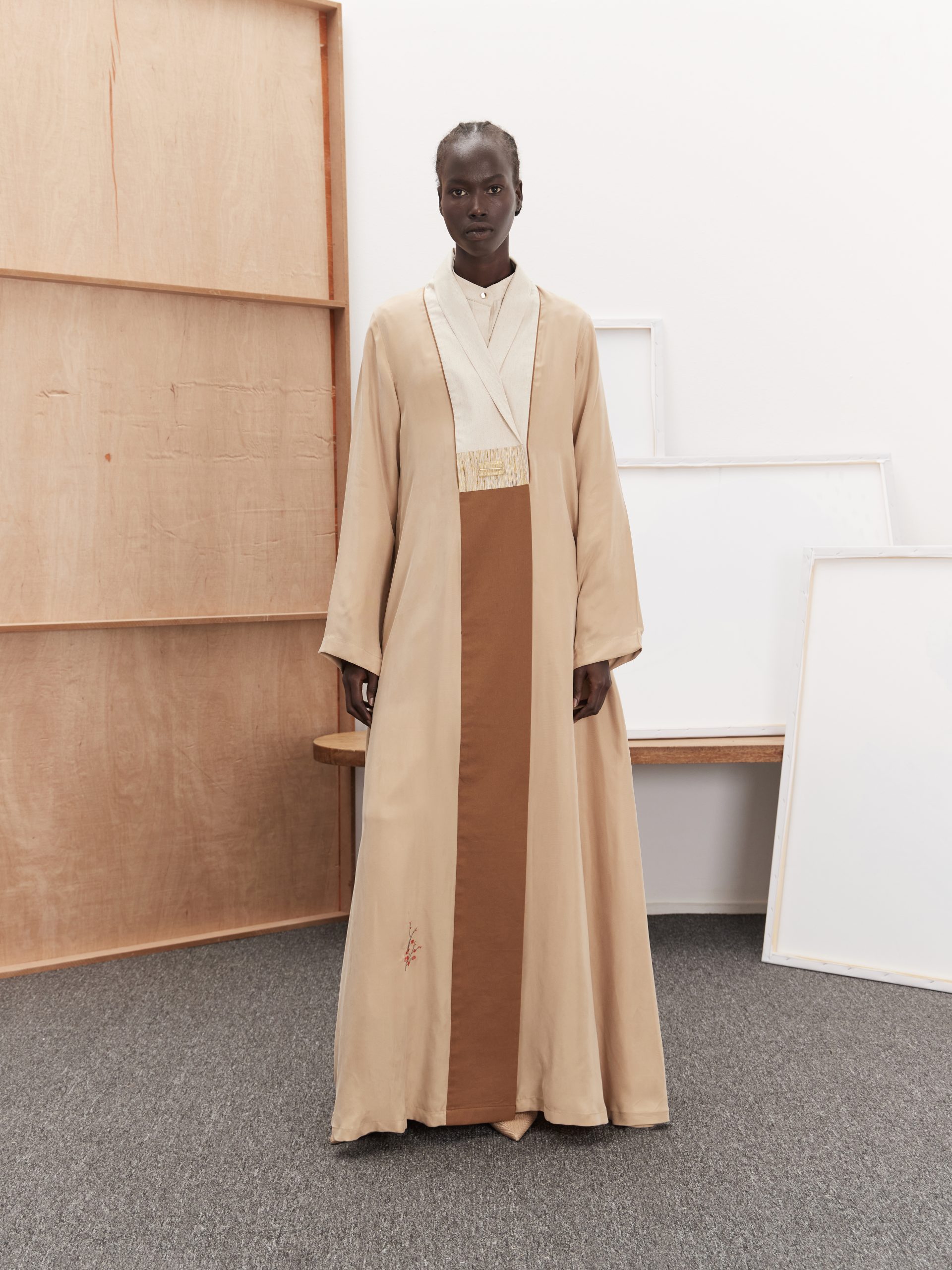 light beige silk - Zah Design