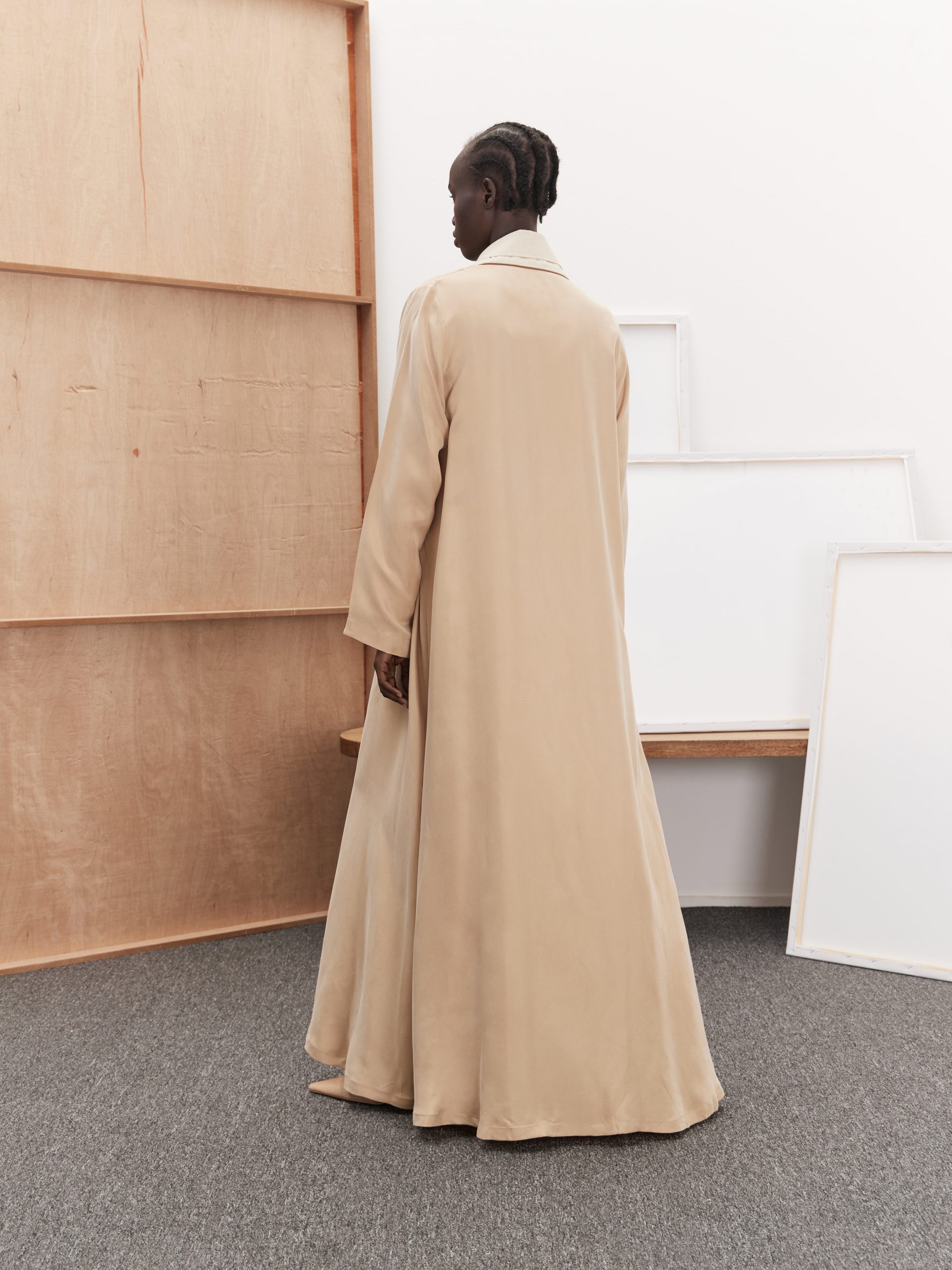 light beige silk - Zah Design